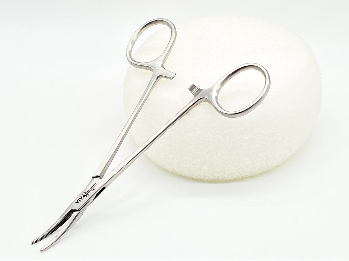 Mosquito Forceps Curved 12.5cm - Viva Instruments UK Ltd